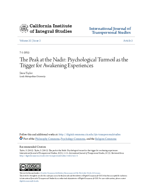 (PDF) The Peak at the Nadir- Psychological Turmoil as the Trigger for A.pdf
