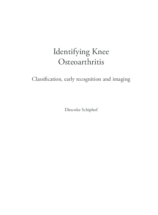 (PDF) Impact of different descriptions of the Kellgren and Lawrence ...