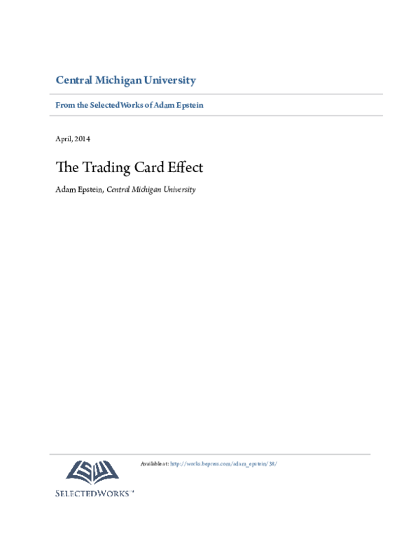 (PDF) The Trading Card Effect