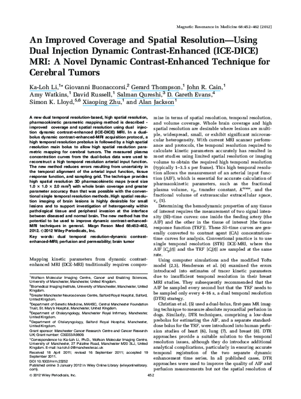 (PDF) An improved coverage and spatial resolution-using dual injection ...