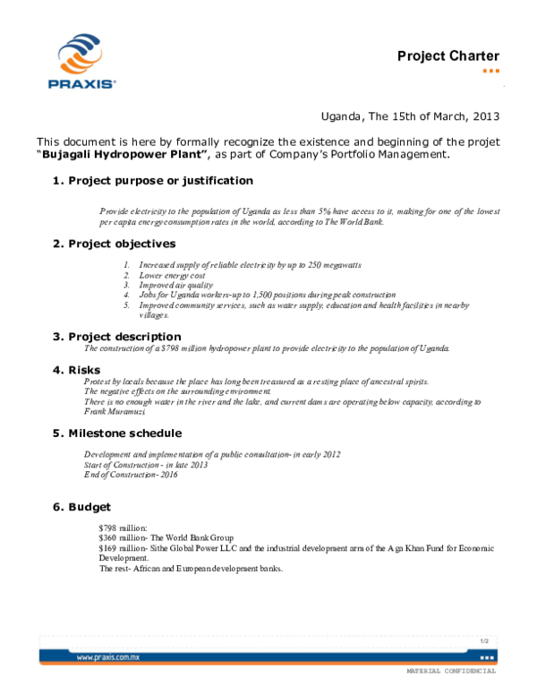 (PDF) Project Charter
