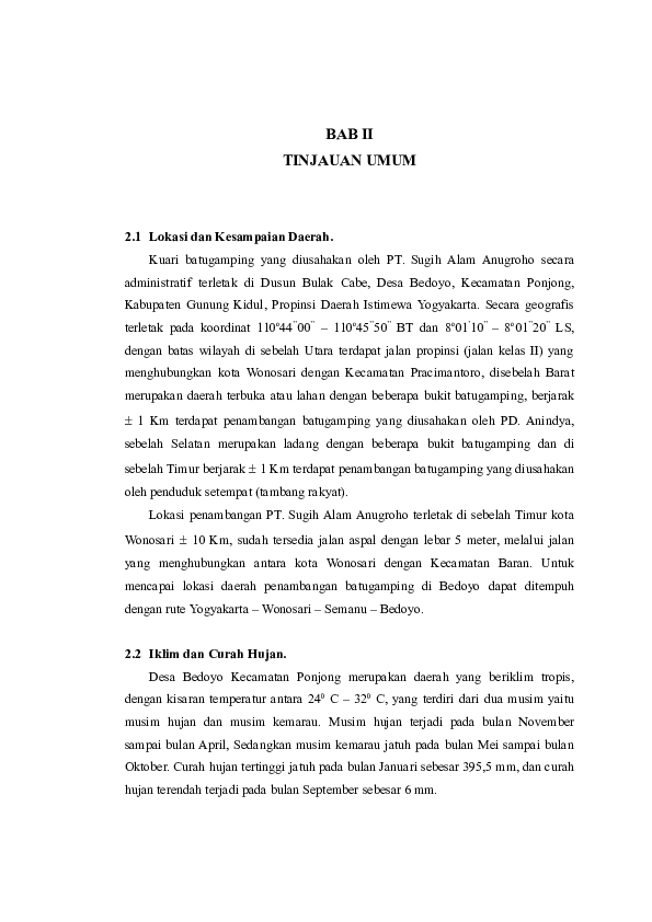 (DOC) BAB II TINJAUAN UMUM