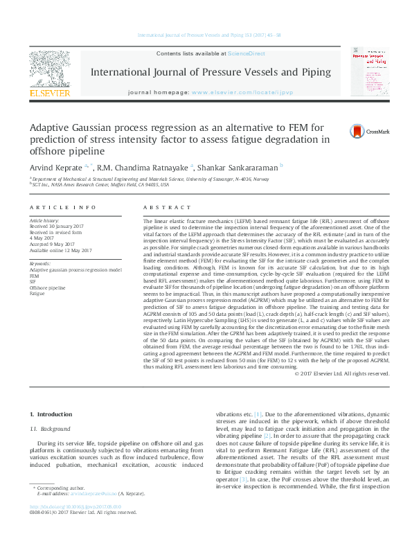 Pdf Adaptive Gaussian Process Regression As An Alternative To Fem For Prediction Of Stress 4817