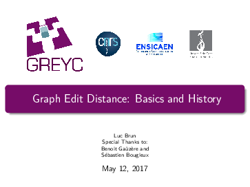 (PDF) Graph Edit Distance: Basics and History