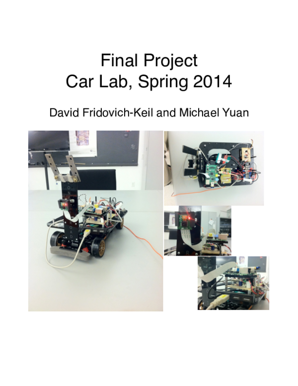 (PDF) Final Project Car Lab, Spring 2014