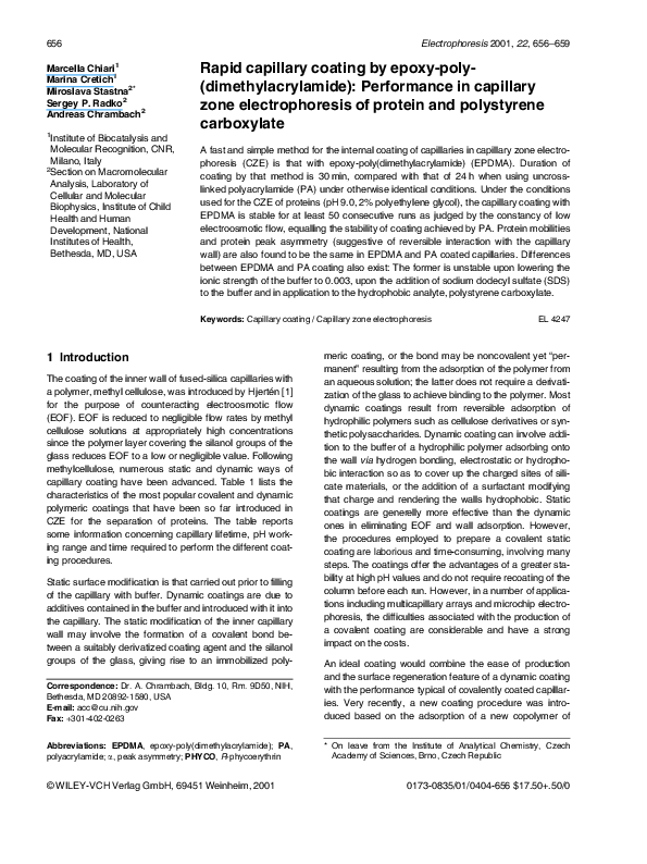 (PDF) Rapid capillary coating by epoxy-poly-(dimethylacrylamide ...