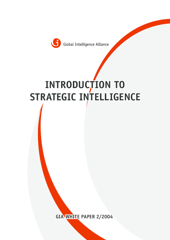 (PDF) INTRODUCTION TO STRATEGIC INTELLIGENCE