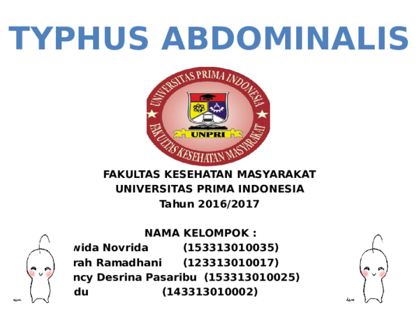 (PPT) TYPHUS ABDOMINALIS