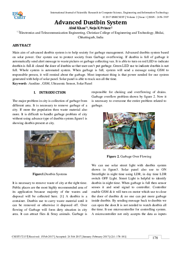 (PDF) Advanced Dustbin System
