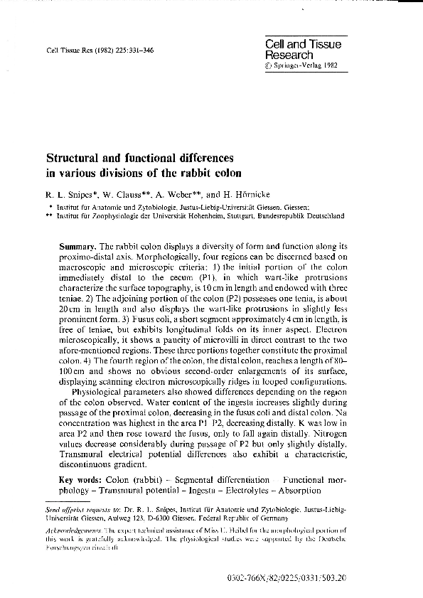 (PDF) Structural and functional differences in various divisions of the ...
