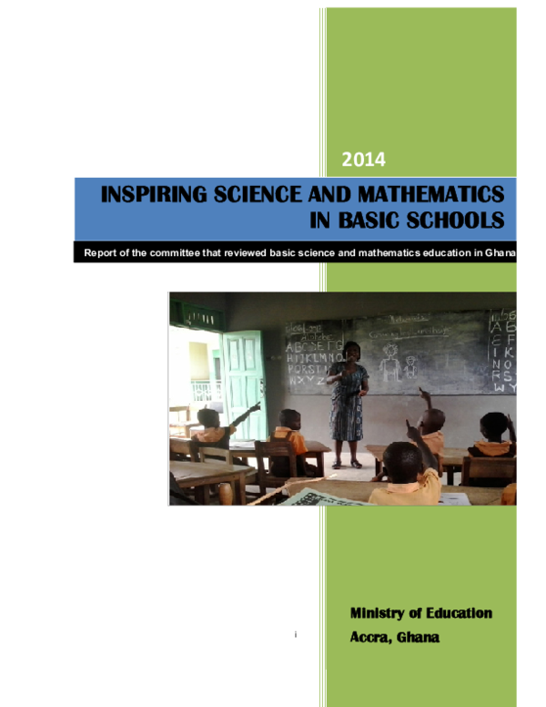 (PDF) INSPIRING SCIENCE AND MATHEMATICS IN BASIC SCHOOLS
