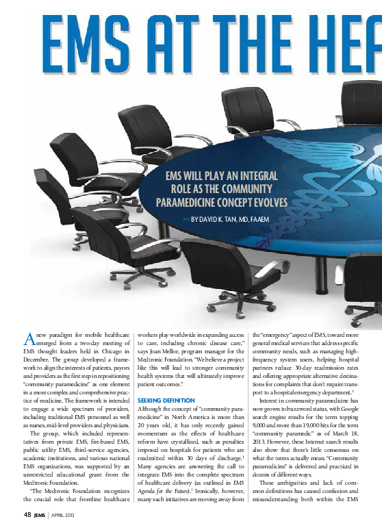 (PDF) EMS at the healthcare table