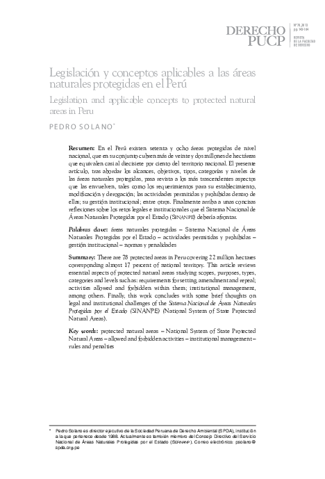 (PDF) Legislation and applicable concepts to protected natural areas in ...