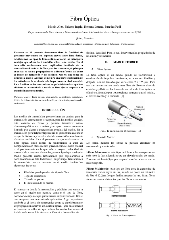 (PDF) Fibra Óptica