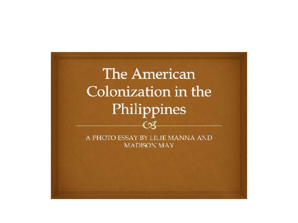 (PPT) American Colonization