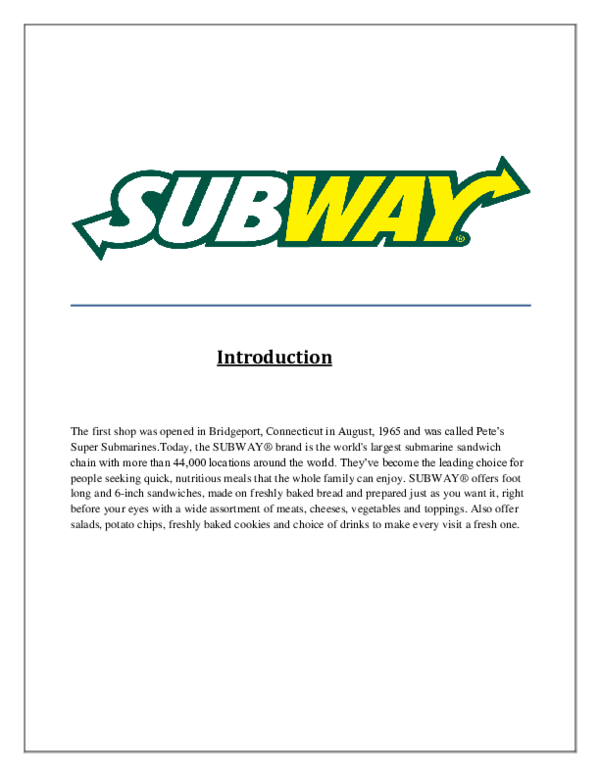 (PDF) Subway report