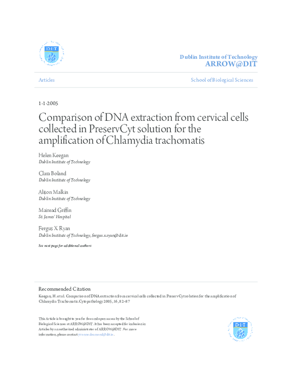 (PDF) Use of self-collected vaginal specimens for detection of Chlamydia trachomatis infection*1 ...