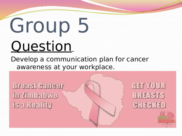 (PPT) Cancer communication plan