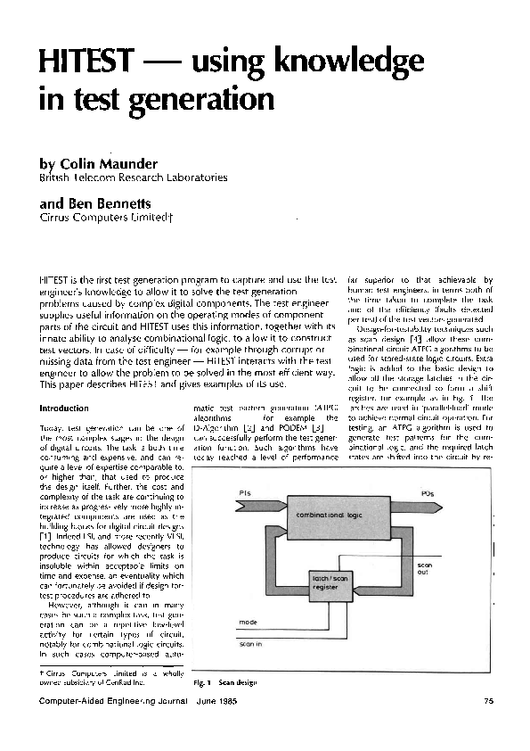 (PDF) HITEST—using knowledge in test generation