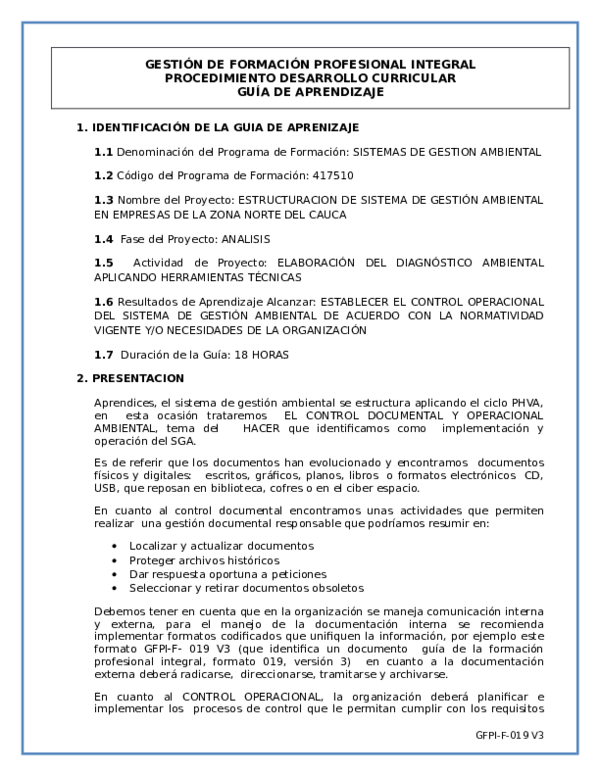 (DOC) GFPI F 019 SGA ISO 14020 Control Operacional(1)