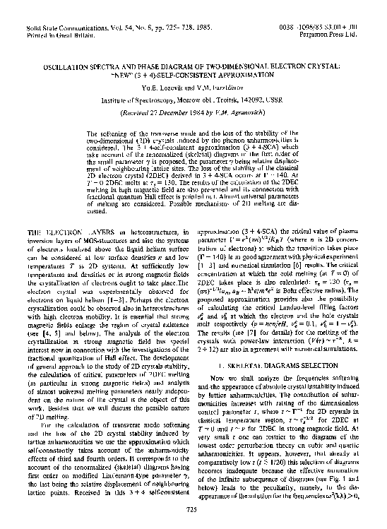 (PDF) Oscillation spectra and phase diagram of two-dimensional electron crystal: “New” (3+4 ...