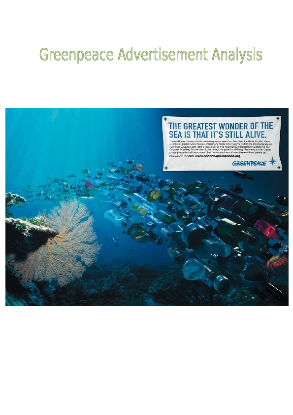 (DOC) Writing Promotional Copy: Greenpeace Copywriting Analysis on ...