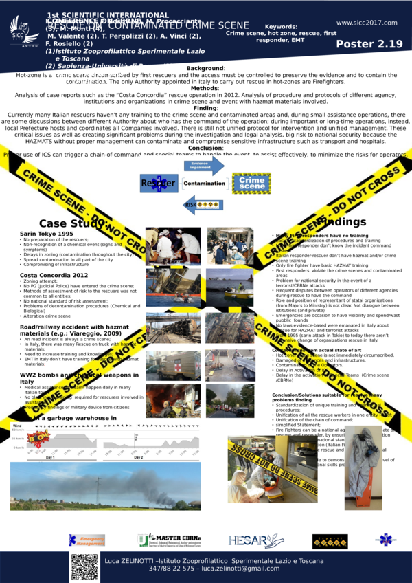 (PPT) rescue on contaminated crime scene