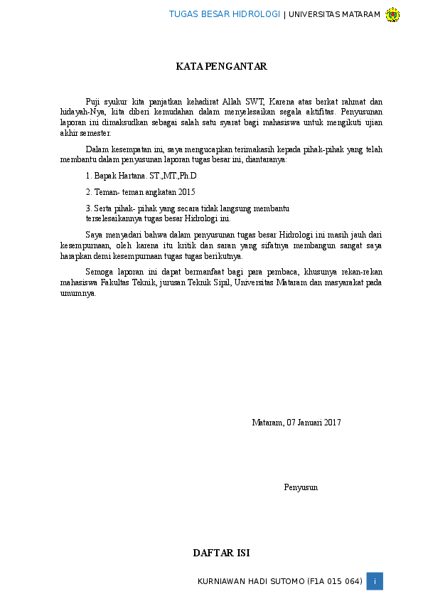 (DOC) Contoh Perhitungan Tugas Besar Hidrologi Dengan Metode Log ...