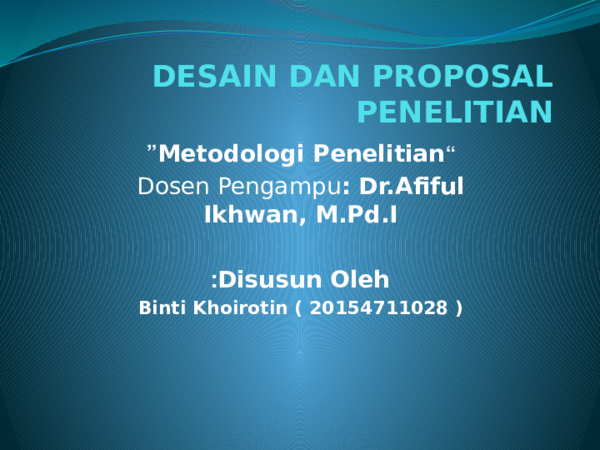 (PPT) DESAIN DAN PROPOSAL PENELITIAN.pptx