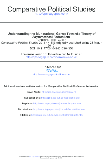 (PDF) Understanding the Multinational Game: Toward a Theory of ...