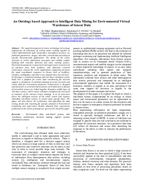 (PDF) An ontology based approach to intelligent data mining for environmental virtual warehouses ...