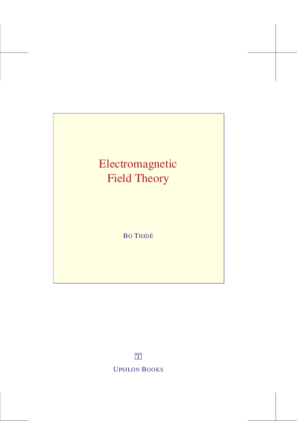 (PDF) Electromagnetic Field Theory