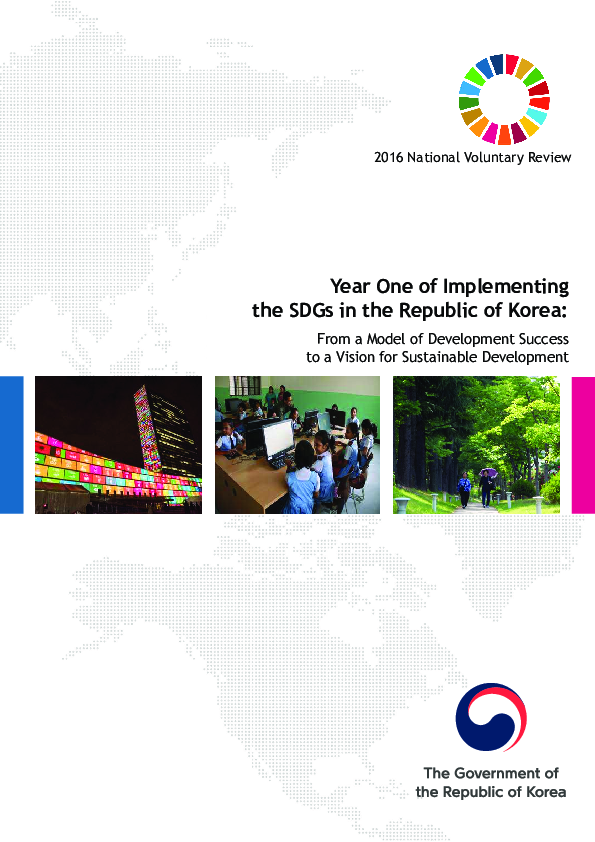 (PDF) Year One of Implementing the SDGs in the Republic of Korea: From ...