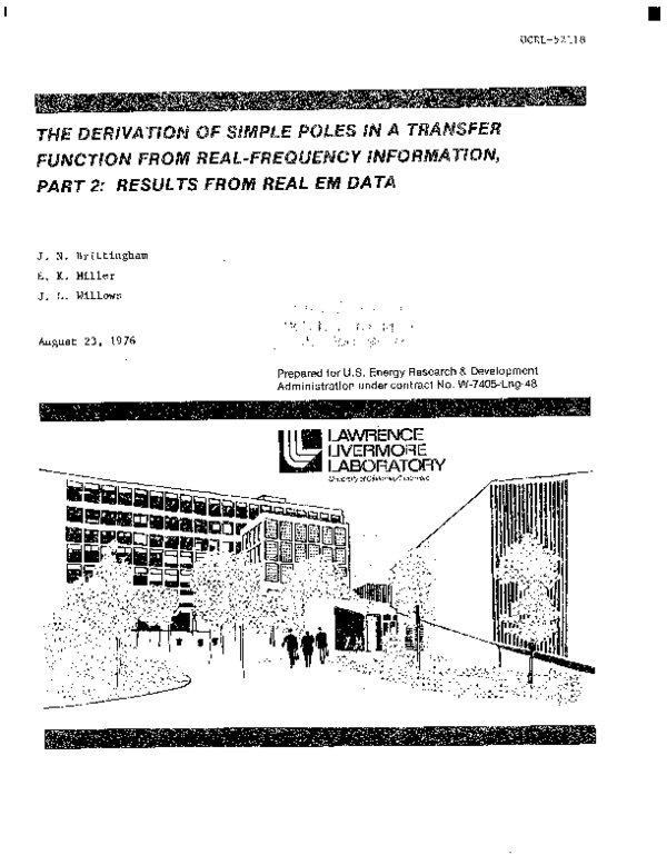 (PDF) Electromagnetic Polels-Derivation of Simple Poles in a Transfer ...