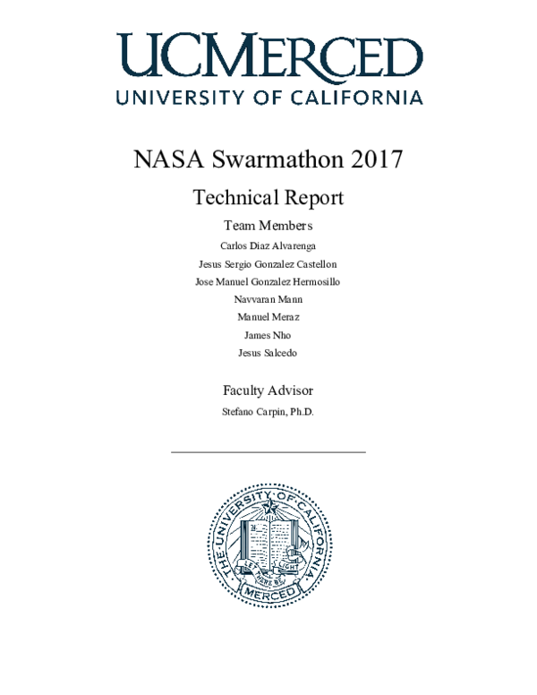 (PDF) NASA Swarmathon 2017 Technical Report