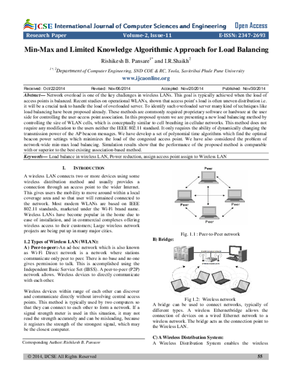 (PDF) Min-Max and Limited Knowledge Algorithmic Approach for Load Balancing