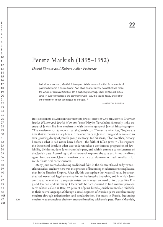 (PDF) Perets Markish: Making the Bolshevik Revolution a Jewish One ...