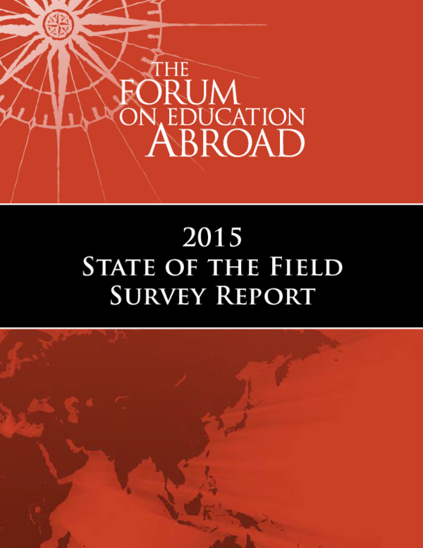 (PDF) State of the Field Survey 2015 i 2015 State of the Field Survey ...