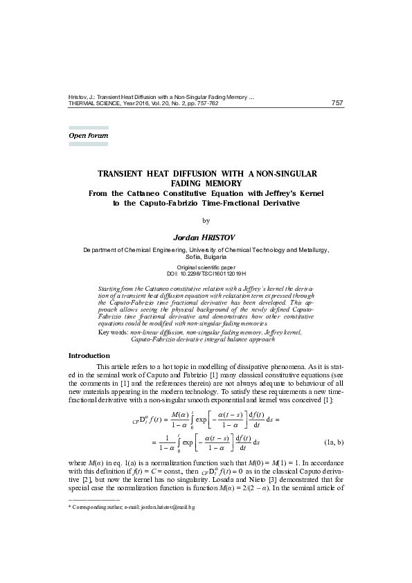 (PDF) A note on the integral approach to non-linear heat conduction ...