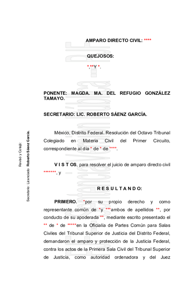 (PDF) AMPARO DIRECTO CIVIL