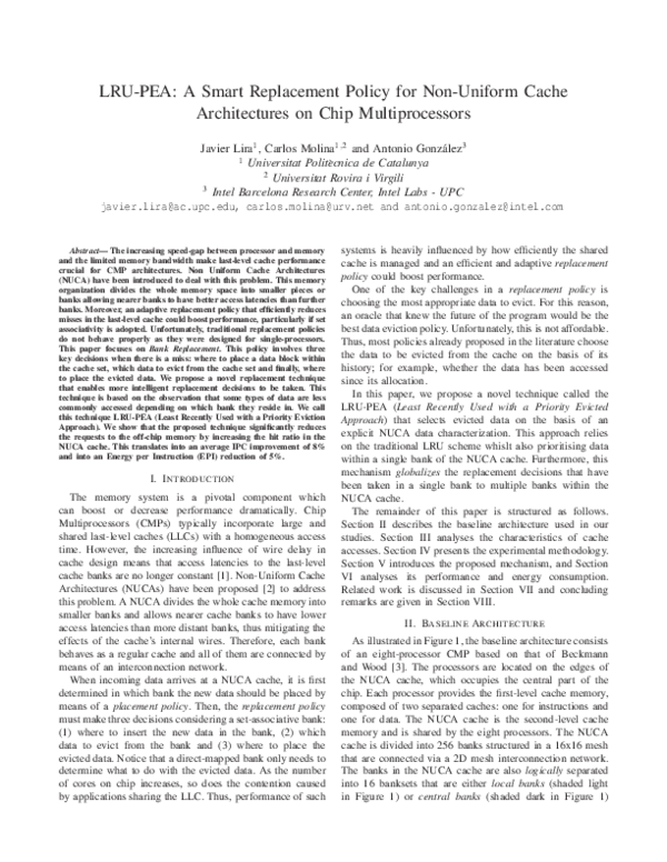 (PDF) LRU-PEA: A smart replacement policy for non-uniform cache ...