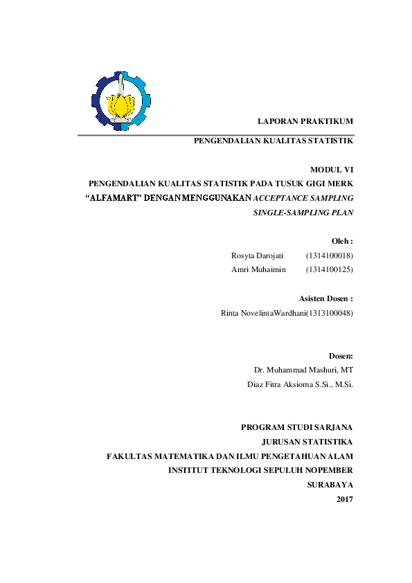 (PDF) Modul Sampling Penerimaan
