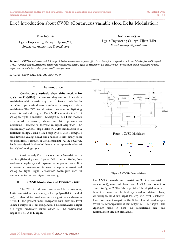 Pdf Brief Introduction About Cvsd Continuous Variable Slope Delta