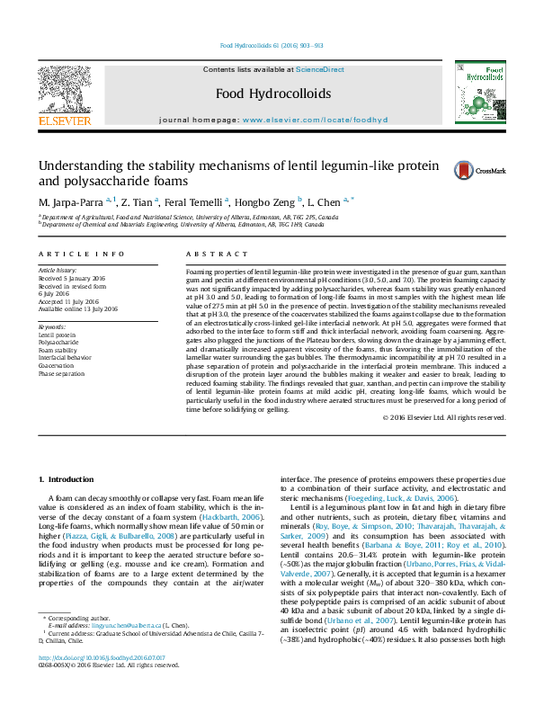 (PDF) Understanding the stability mechanisms of lentil legumin-like ...