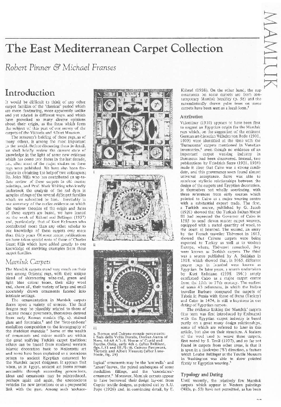 (PDF) The East Mediterranean Carpet Collection in the Victoria & Albert ...