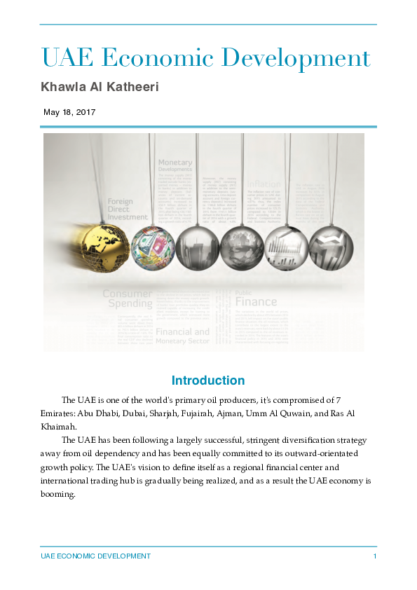 (PDF) UAE Economic Development