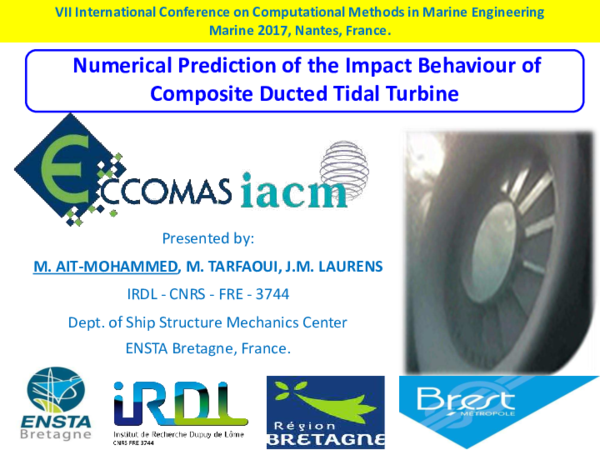(PDF) Numerical Prediction of the Impact Behaviour of Composite Ducted Tidal Turbine