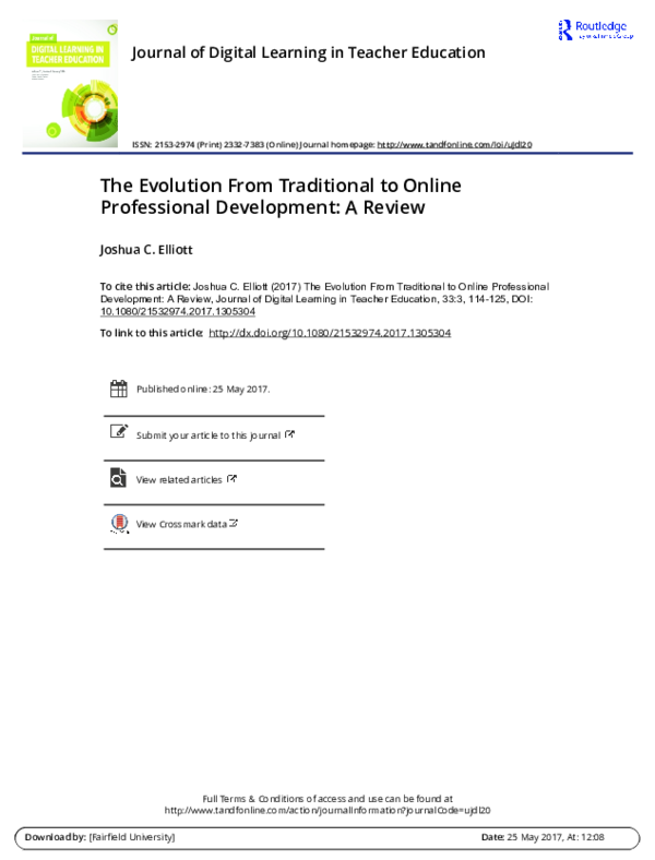 (PDF) Journal of Digital Learning in Teacher Education The Evolution ...