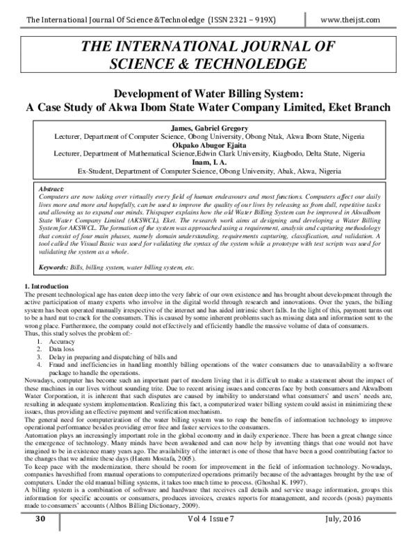 (PDF) THE INTERNATIONAL JOURNAL OF SCIENCE & TECHNOLEDGE Development of ...