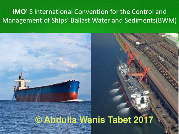 (PDF) IMO' S International Convention for the Control and Management of ...